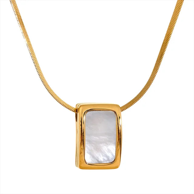Square Shell Necklace – anniereh.com